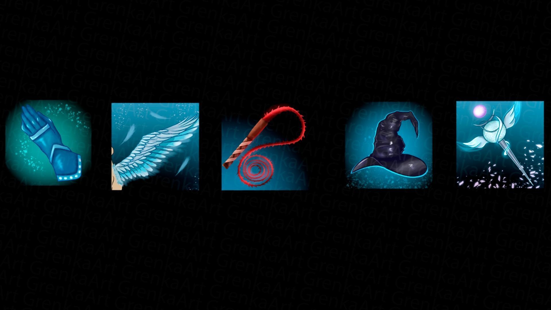 Set of magic spells Texture | CGTrader