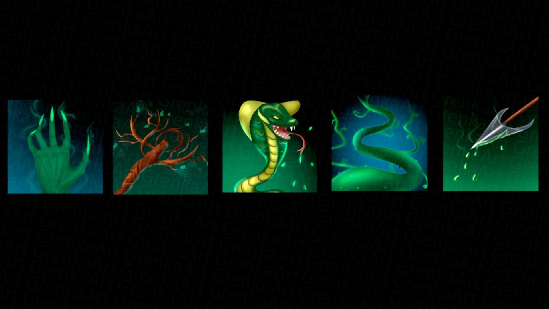 Set of magic spells Texture | CGTrader