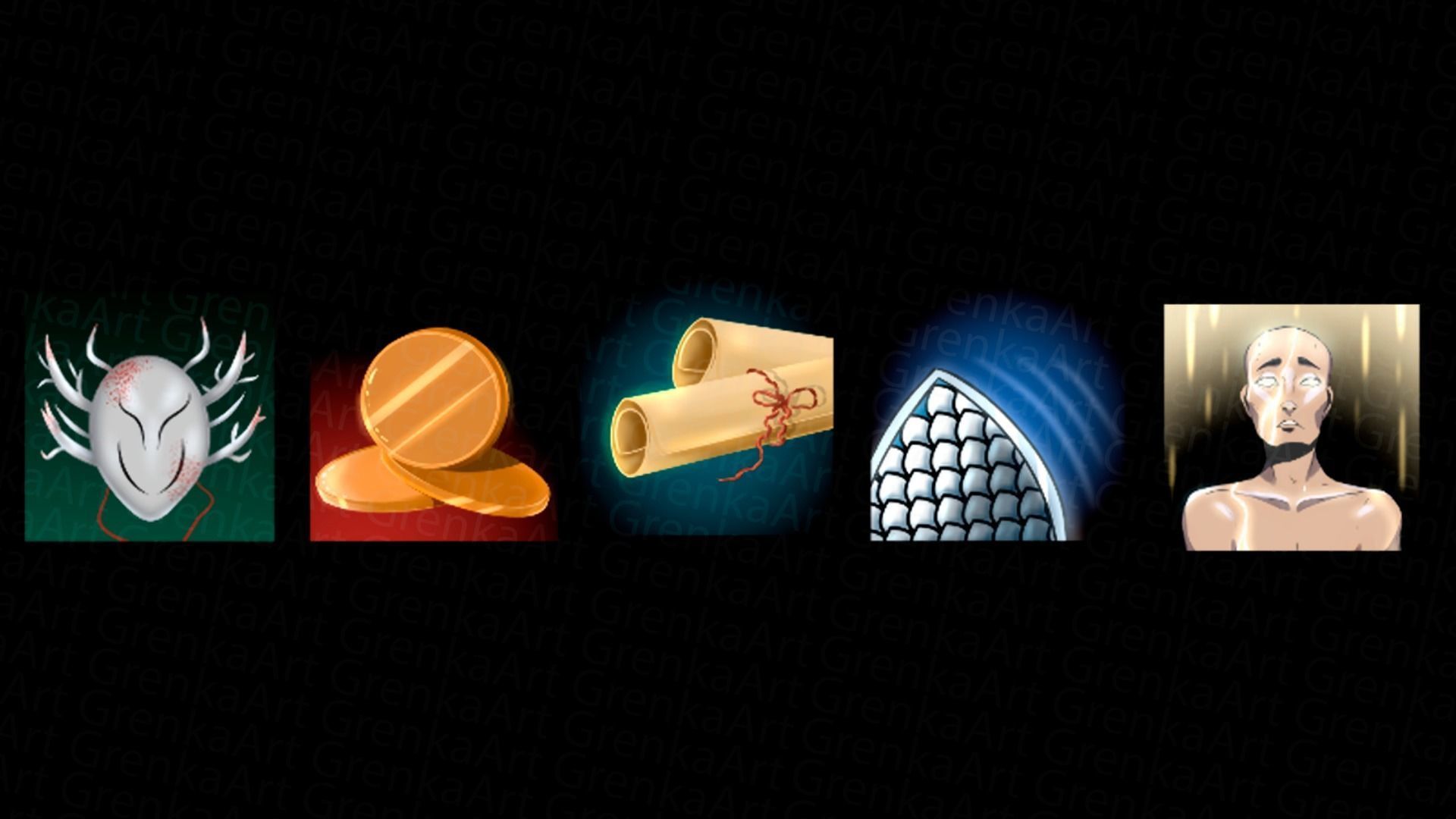 Set of magic spells Texture | CGTrader