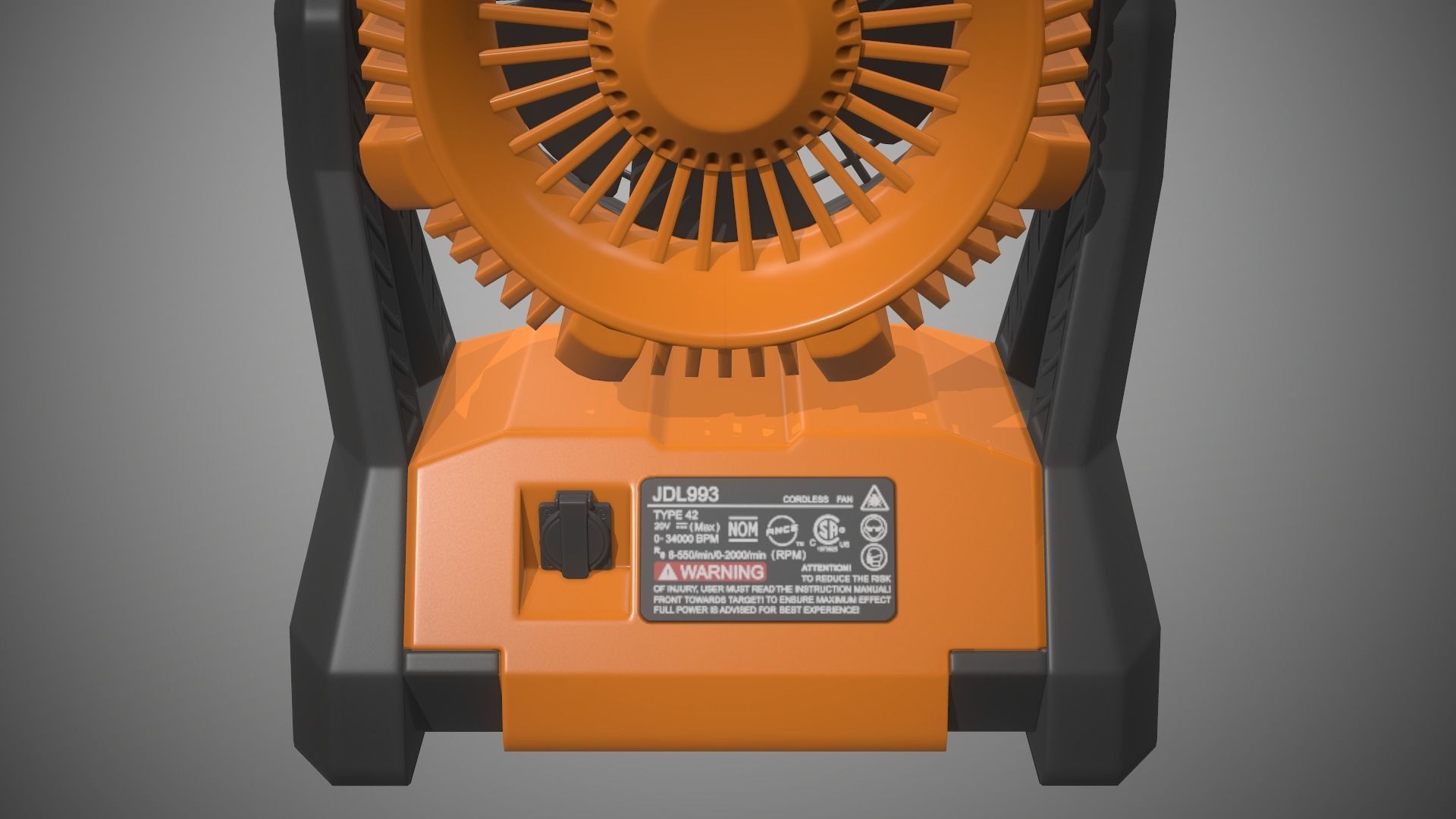 3D model Jobsite Fan VR / AR / low-poly | CGTrader