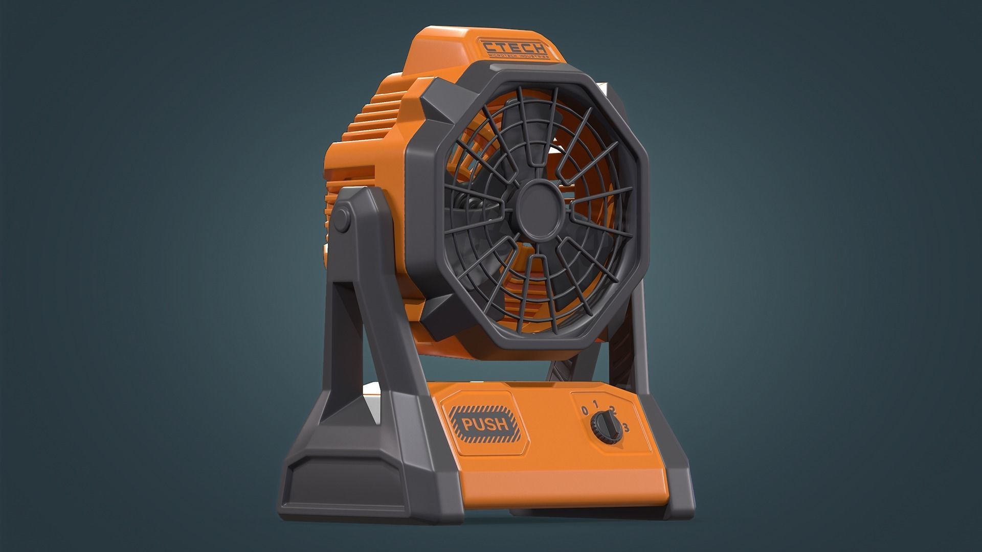 3D model Jobsite Fan VR / AR / low-poly | CGTrader