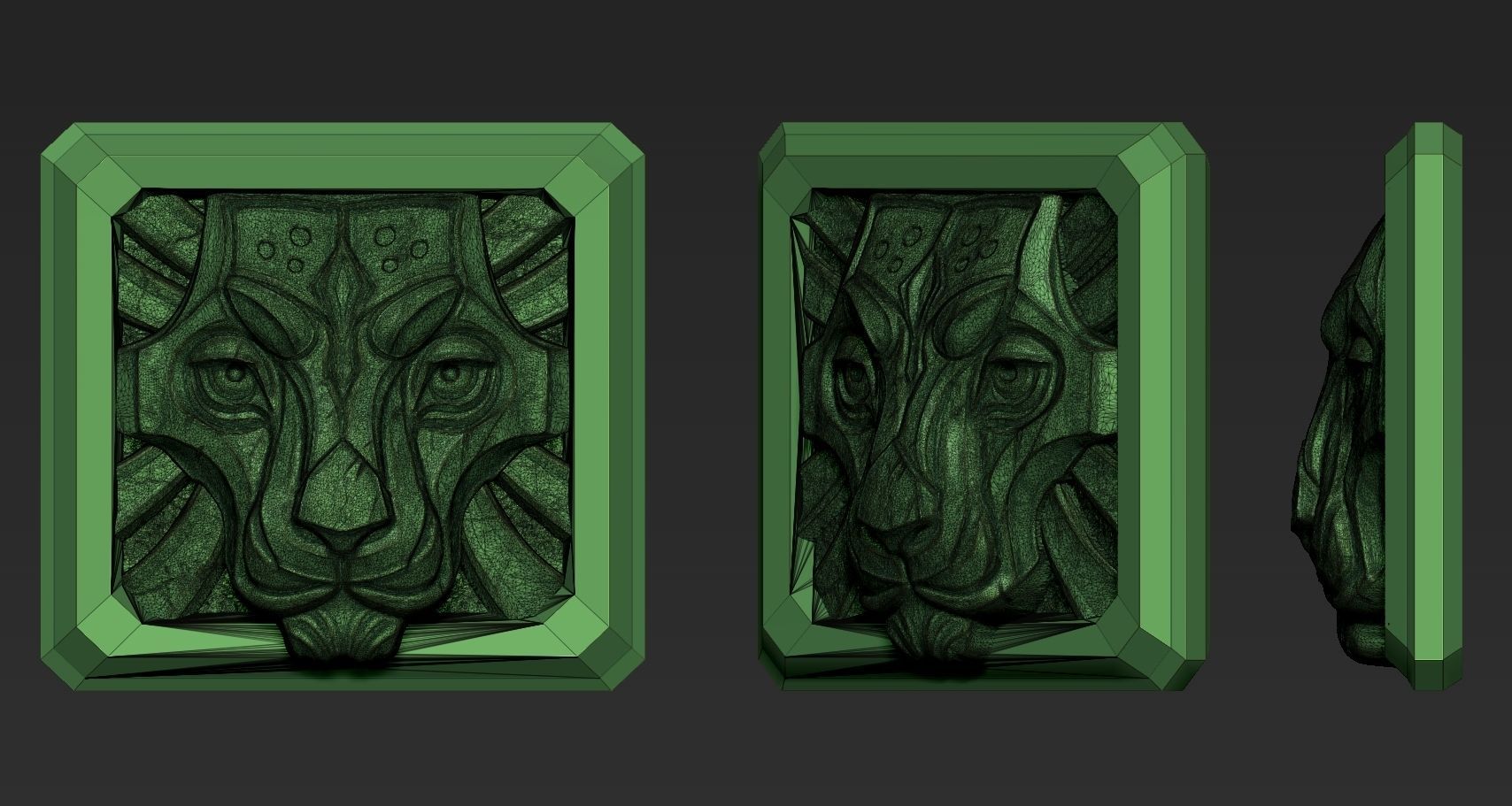 Leopard Wall 3D model 3D printable | CGTrader