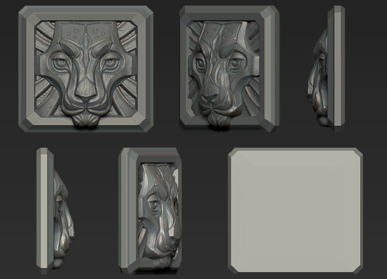 Leopard Wall 3D model 3D printable | CGTrader