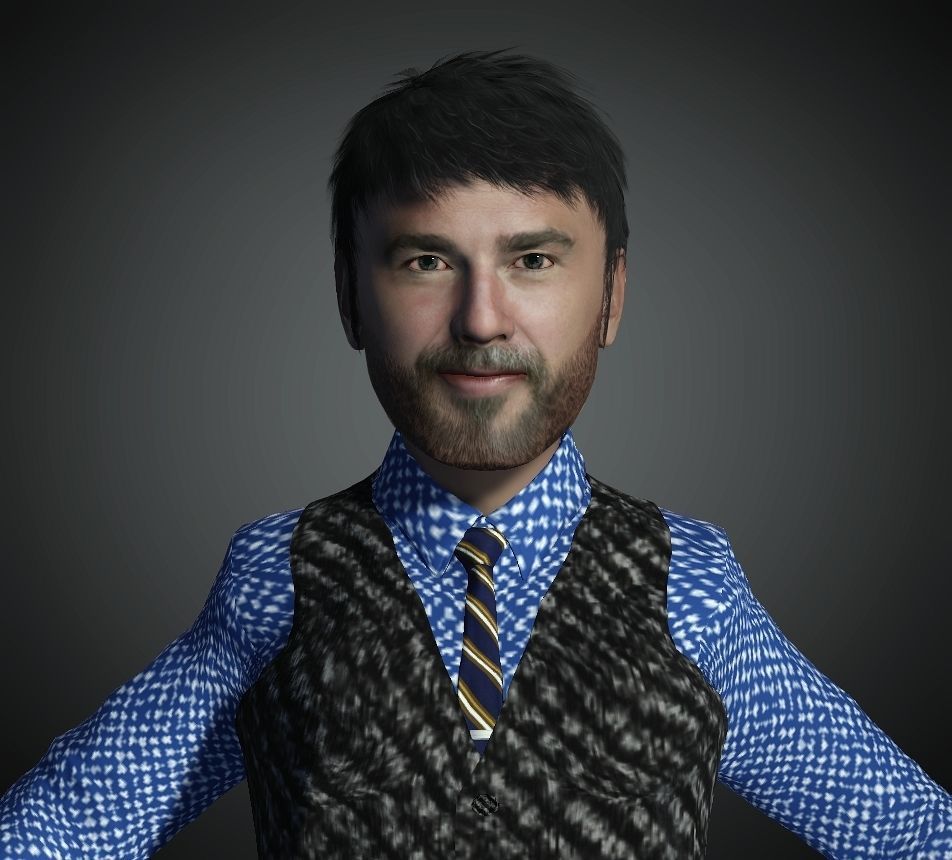 Realistic 3d Man Character 3D model rigged | CGTrader