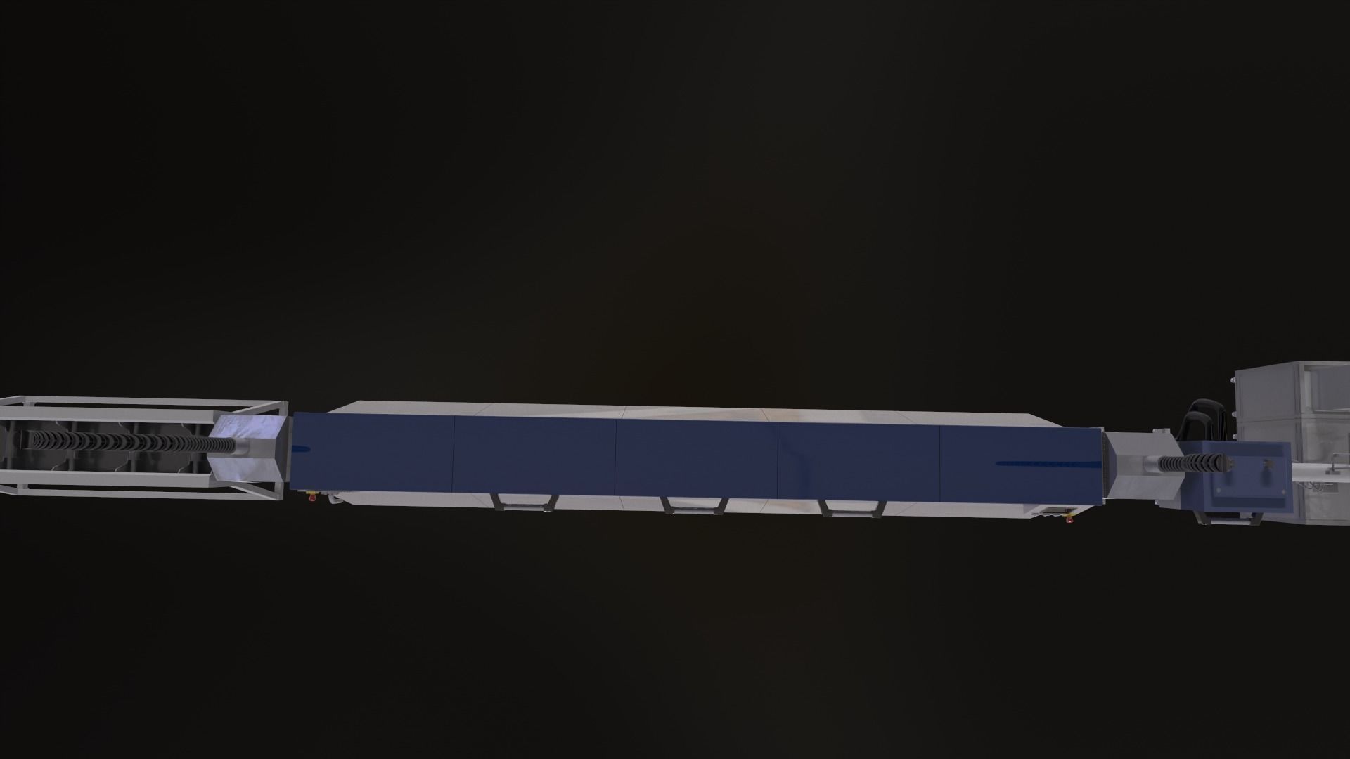 3D model KraussMaffei Berstorff extruder machine VR / AR / low-poly ...