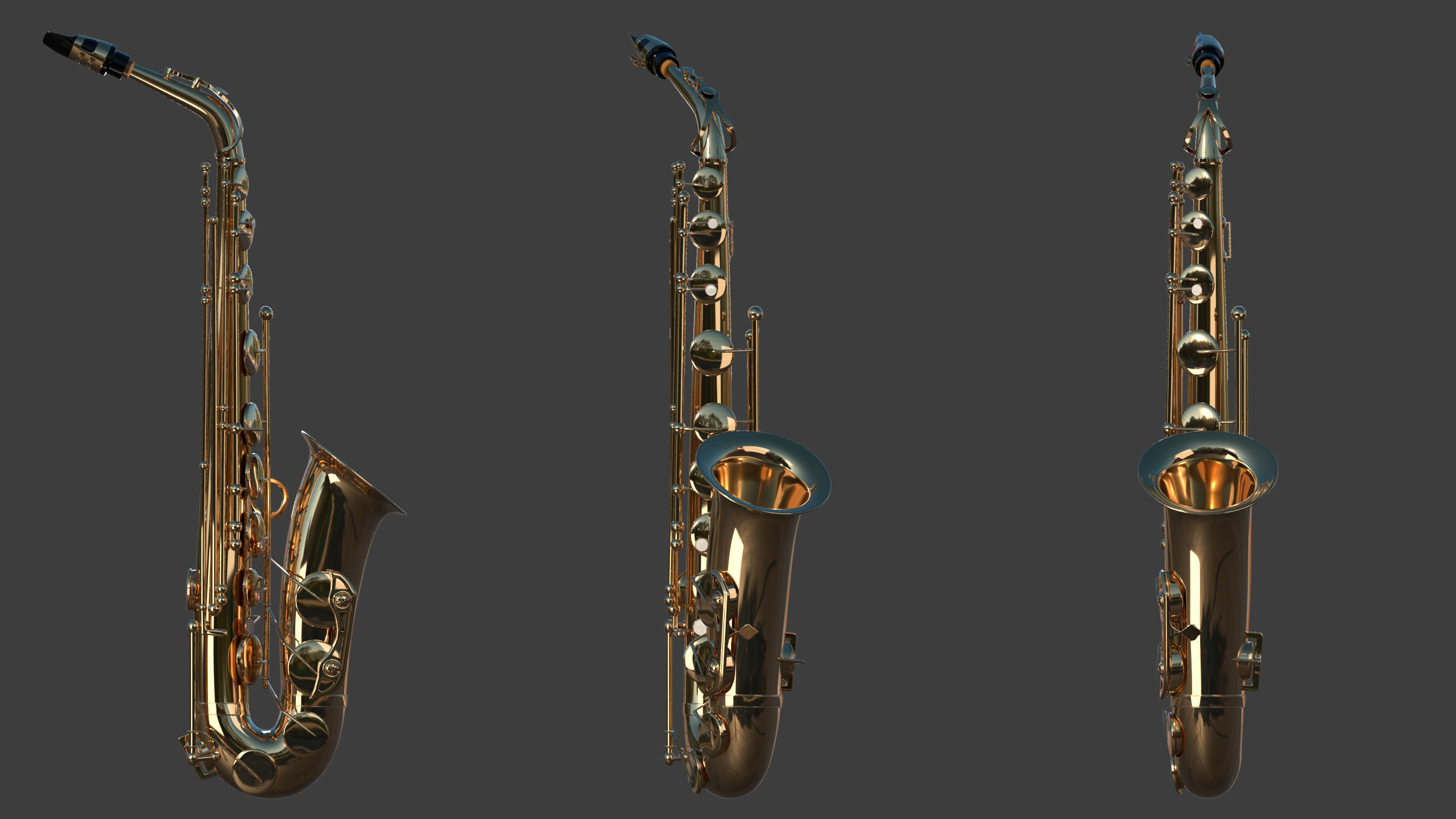 Saxophone 3D model | CGTrader