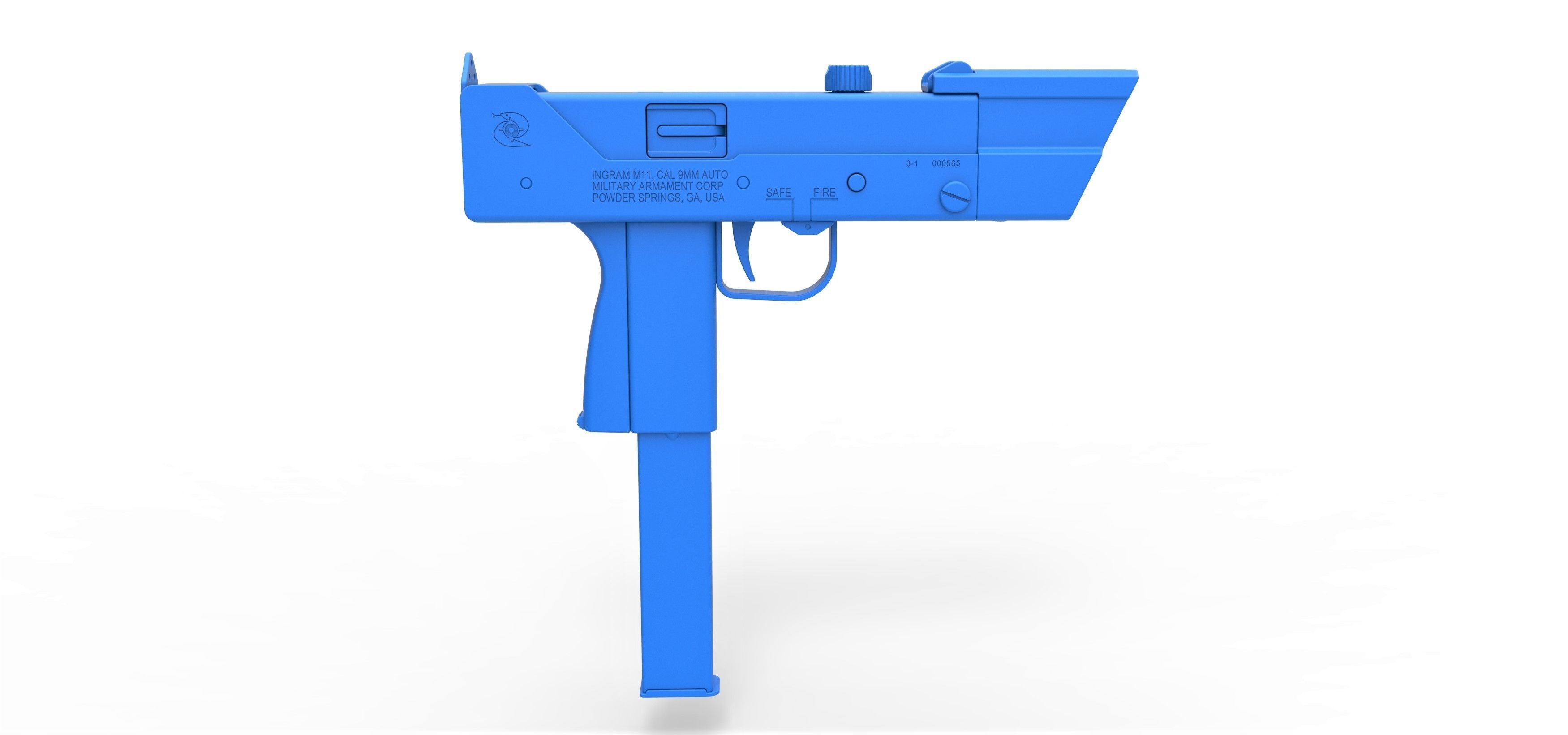 Modified MAC-11 from the movie Total recall 1990 3D model | CGTrader