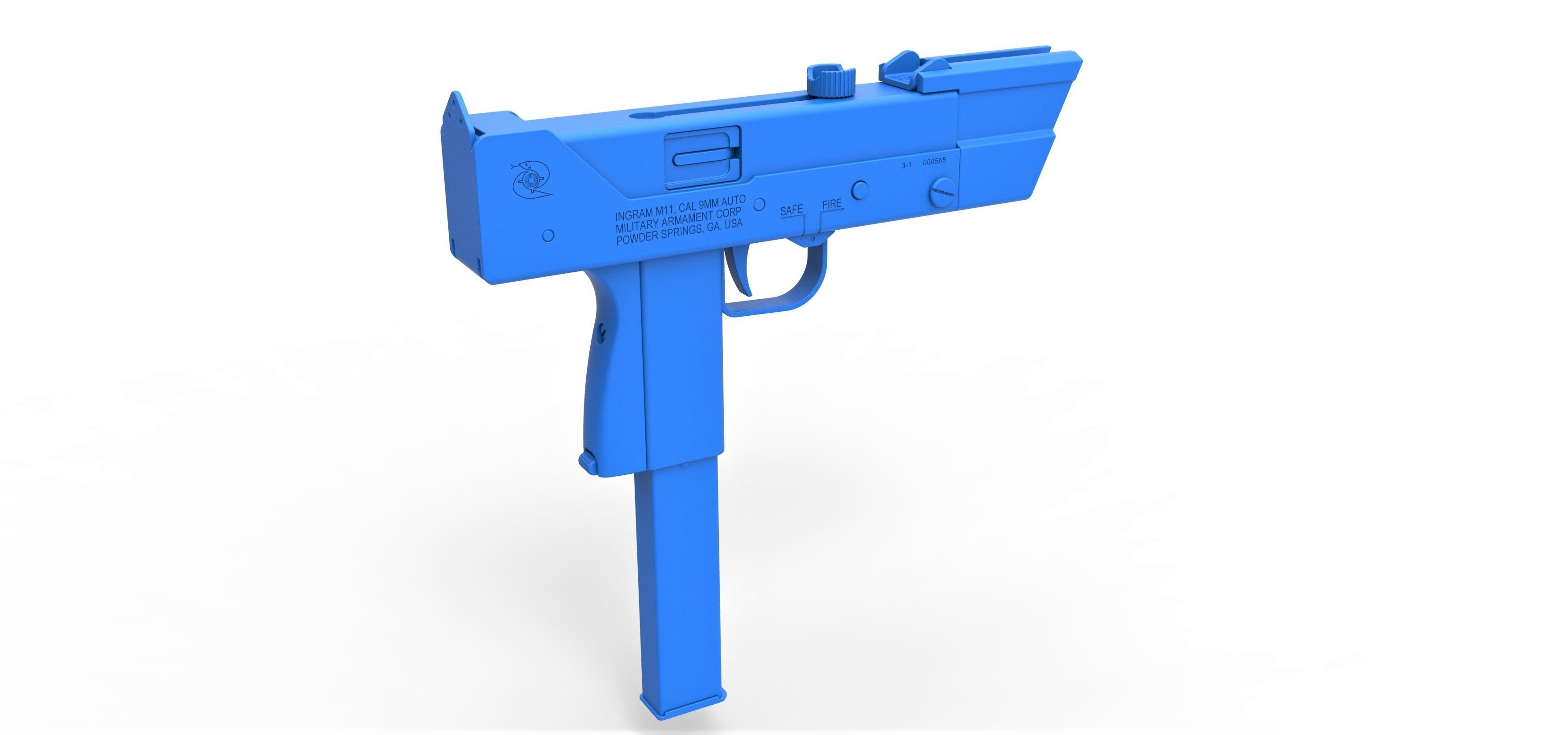 Modified MAC-11 from the movie Total recall 1990 3D model | CGTrader