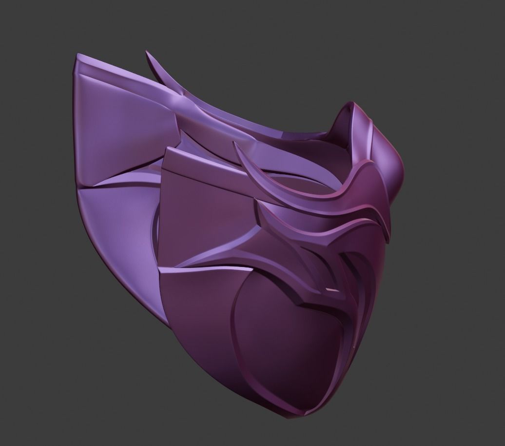 Mileena female mask from Mortal Kombat 11 3D model 3D printable | CGTrader