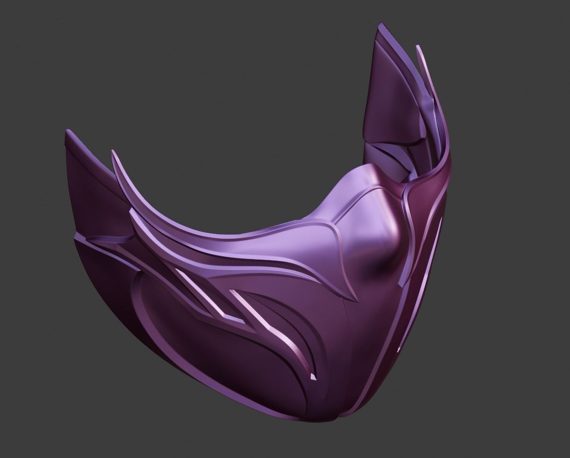 Mileena female mask from Mortal Kombat 11 3D model 3D printable | CGTrader