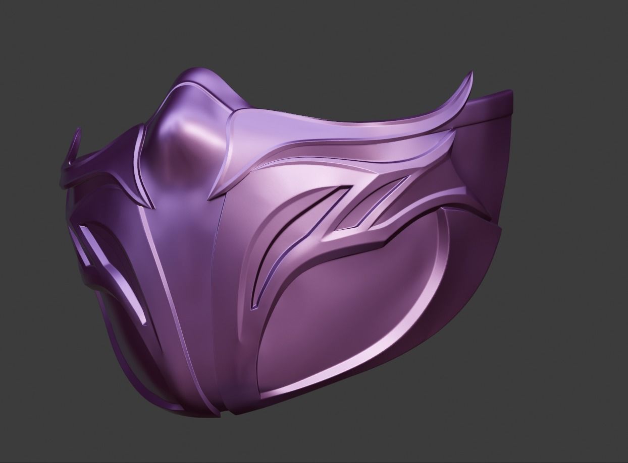 Mileena female mask from Mortal Kombat 11 3D model 3D printable | CGTrader