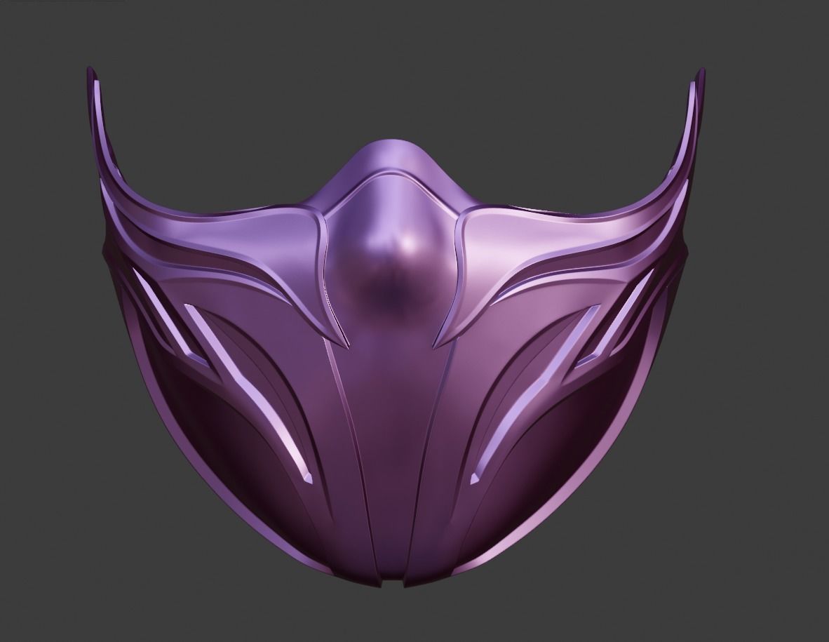 Mileena female mask from Mortal Kombat 11 3D model 3D printable | CGTrader