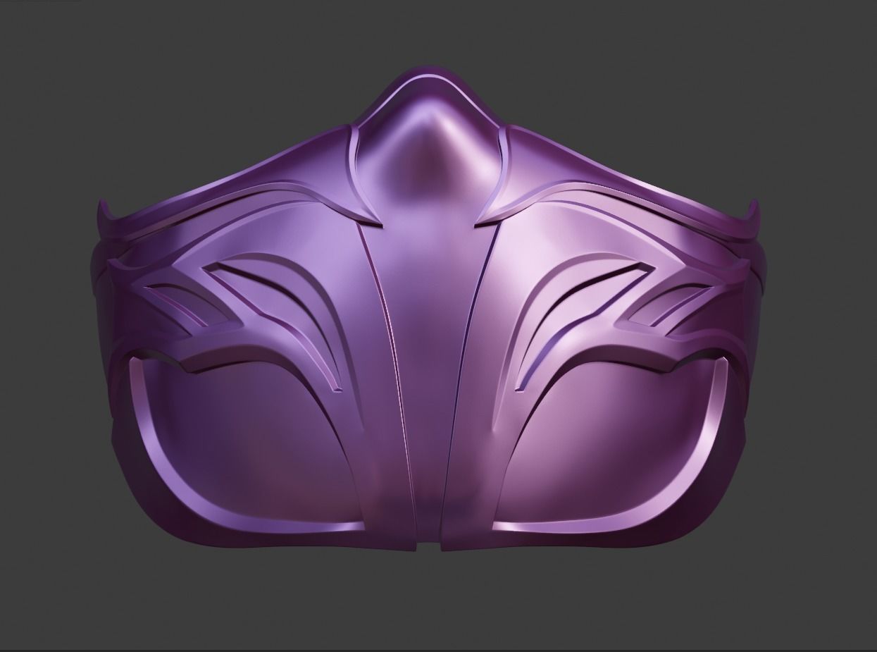 Mileena female mask from Mortal Kombat 11 3D model 3D printable | CGTrader