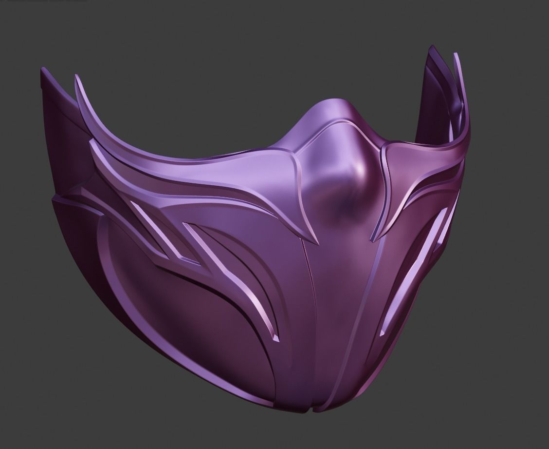 Mileena female mask from Mortal Kombat 11 3D model 3D printable | CGTrader