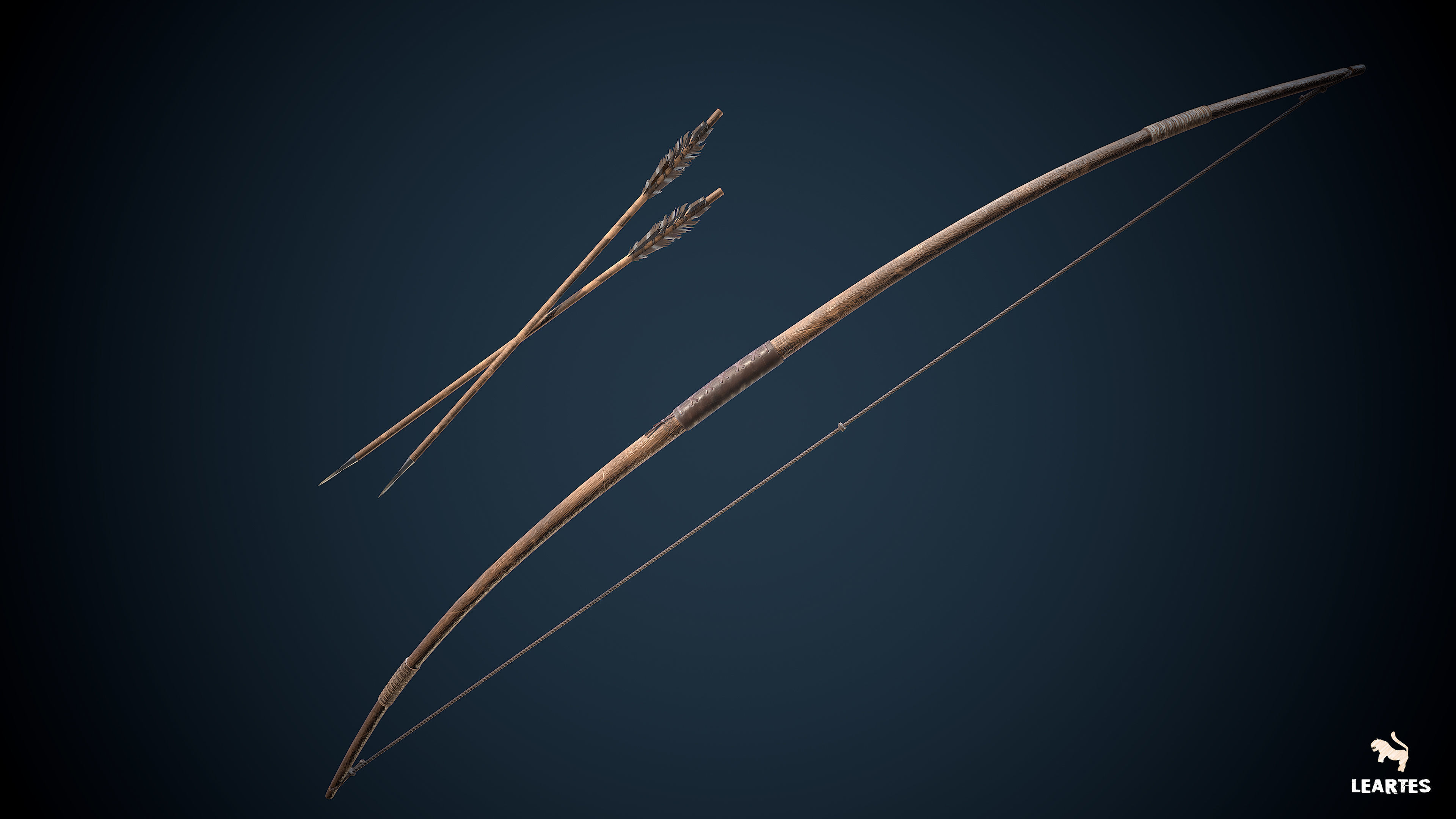 3D model Viking Arrow and Bow Game-Ready VR / AR / low-poly | CGTrader