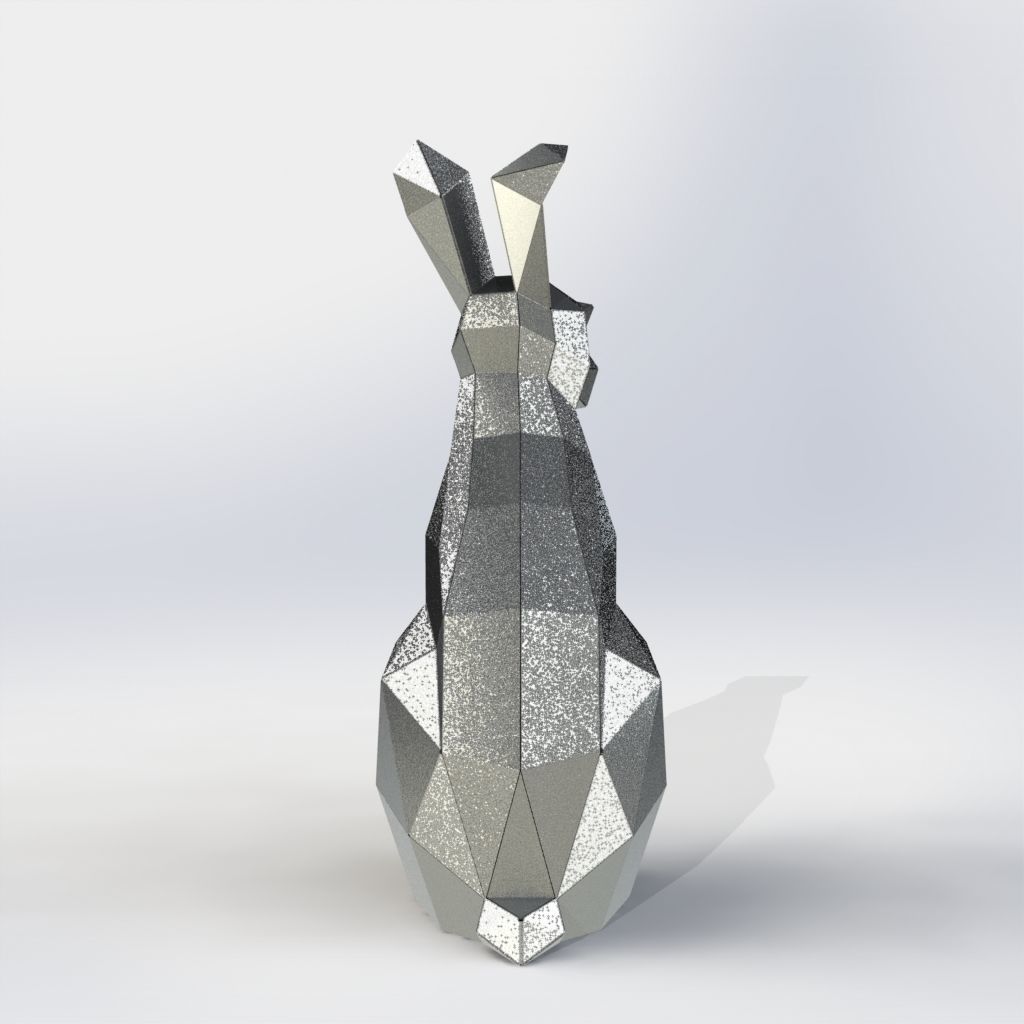 Rabbit Polygon model Sheet metal 3D model | CGTrader