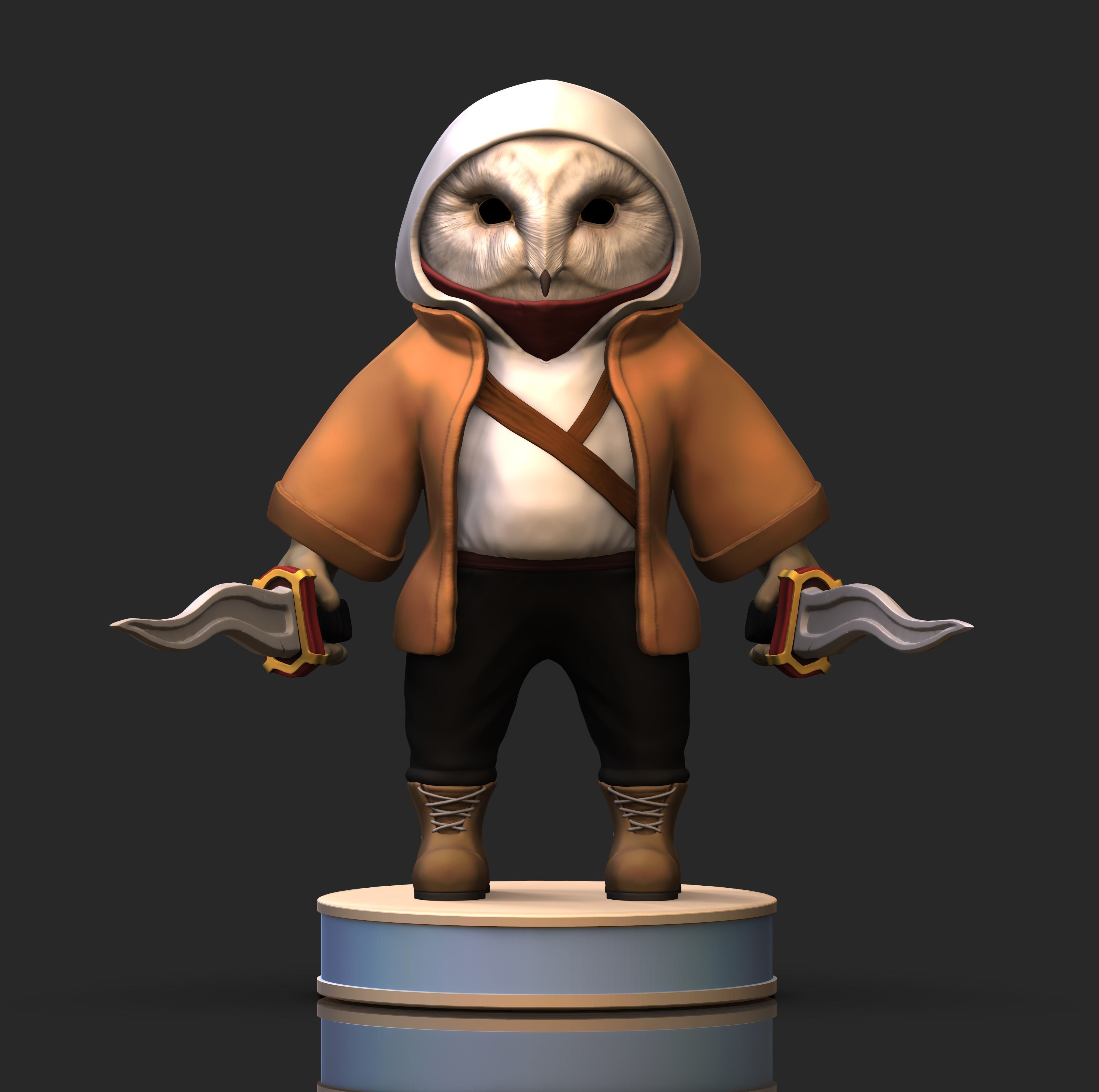 Assasin Owl 3D model 3D printable | CGTrader