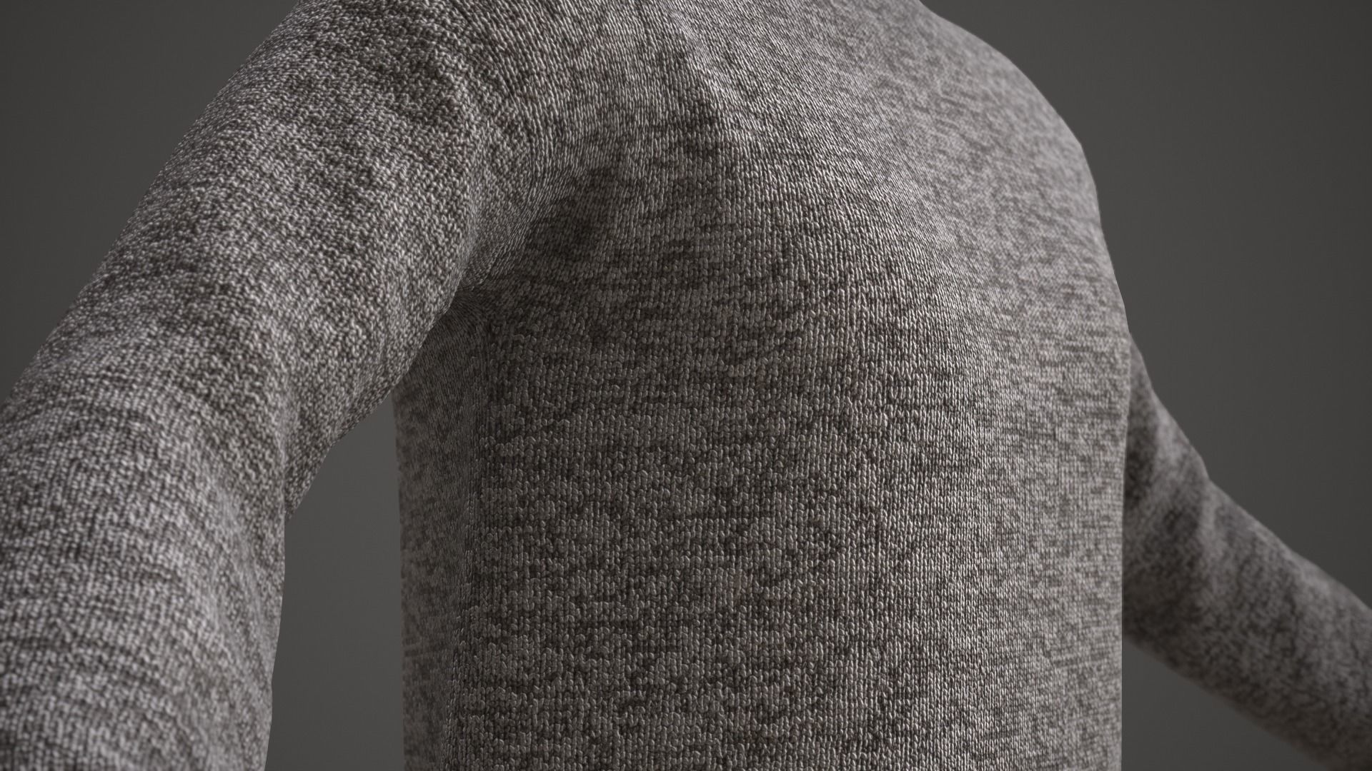 3D model Gray sweater VR / AR / low-poly | CGTrader