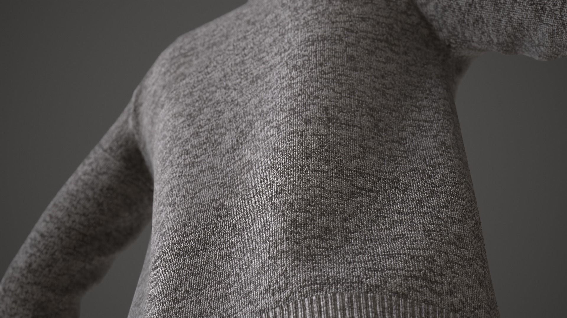 3D model Gray sweater VR / AR / low-poly | CGTrader