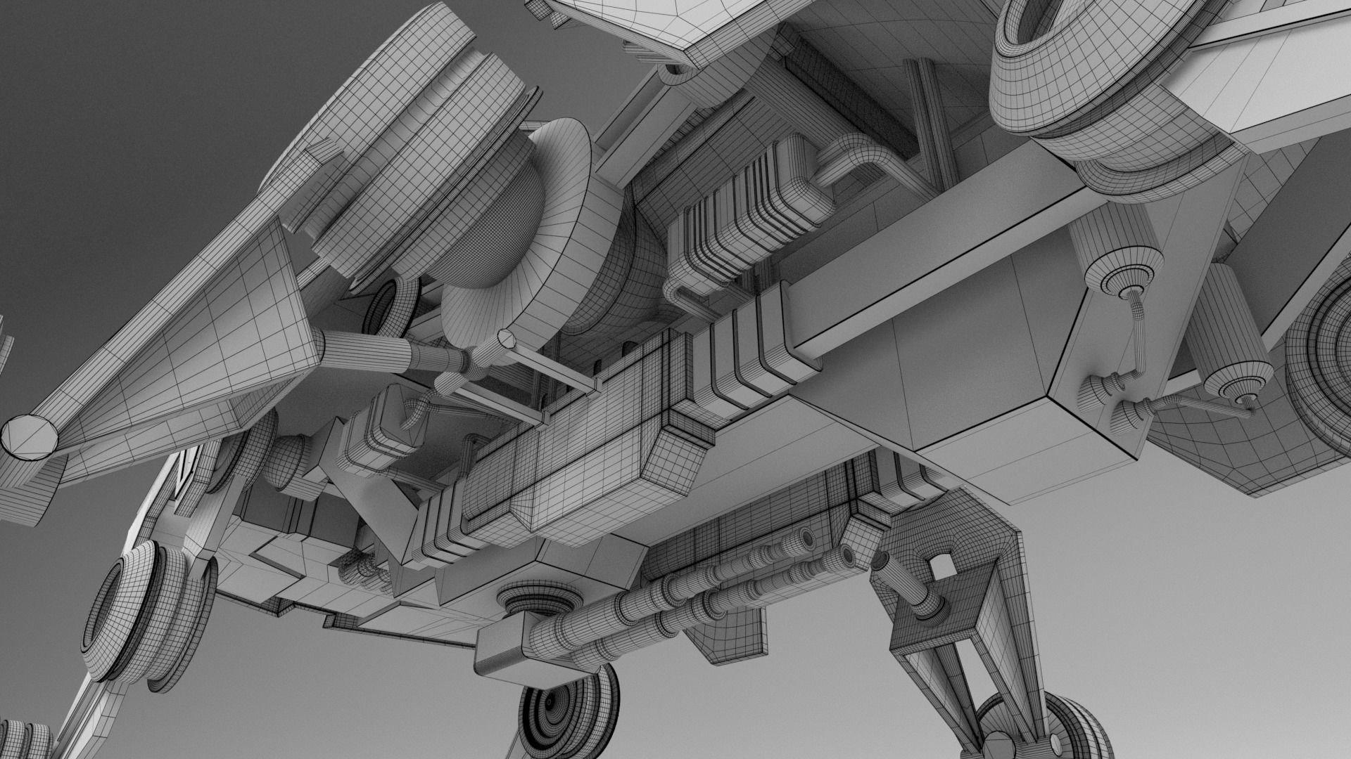 STAR WARS AT-TE Walker Rigged Model 3D model rigged | CGTrader
