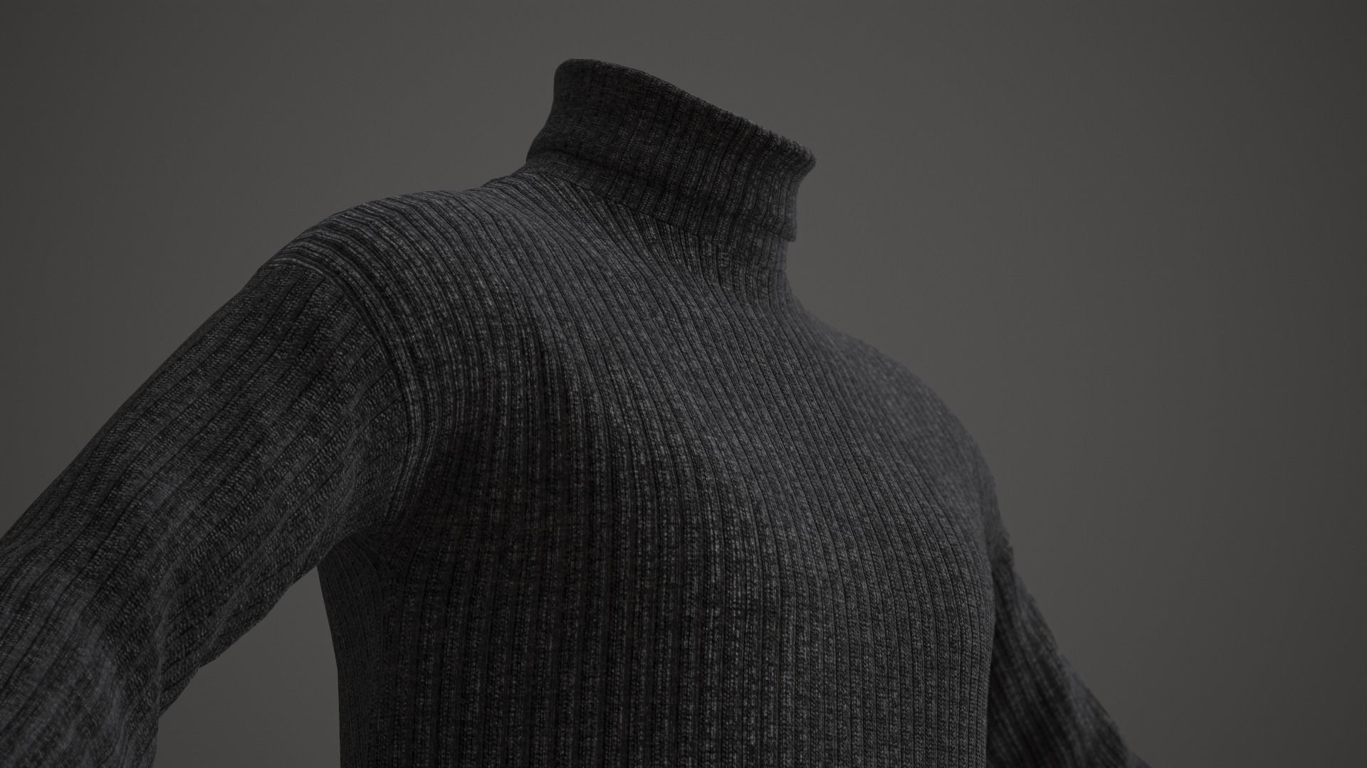 3D model Black sweater VR / AR / low-poly | CGTrader