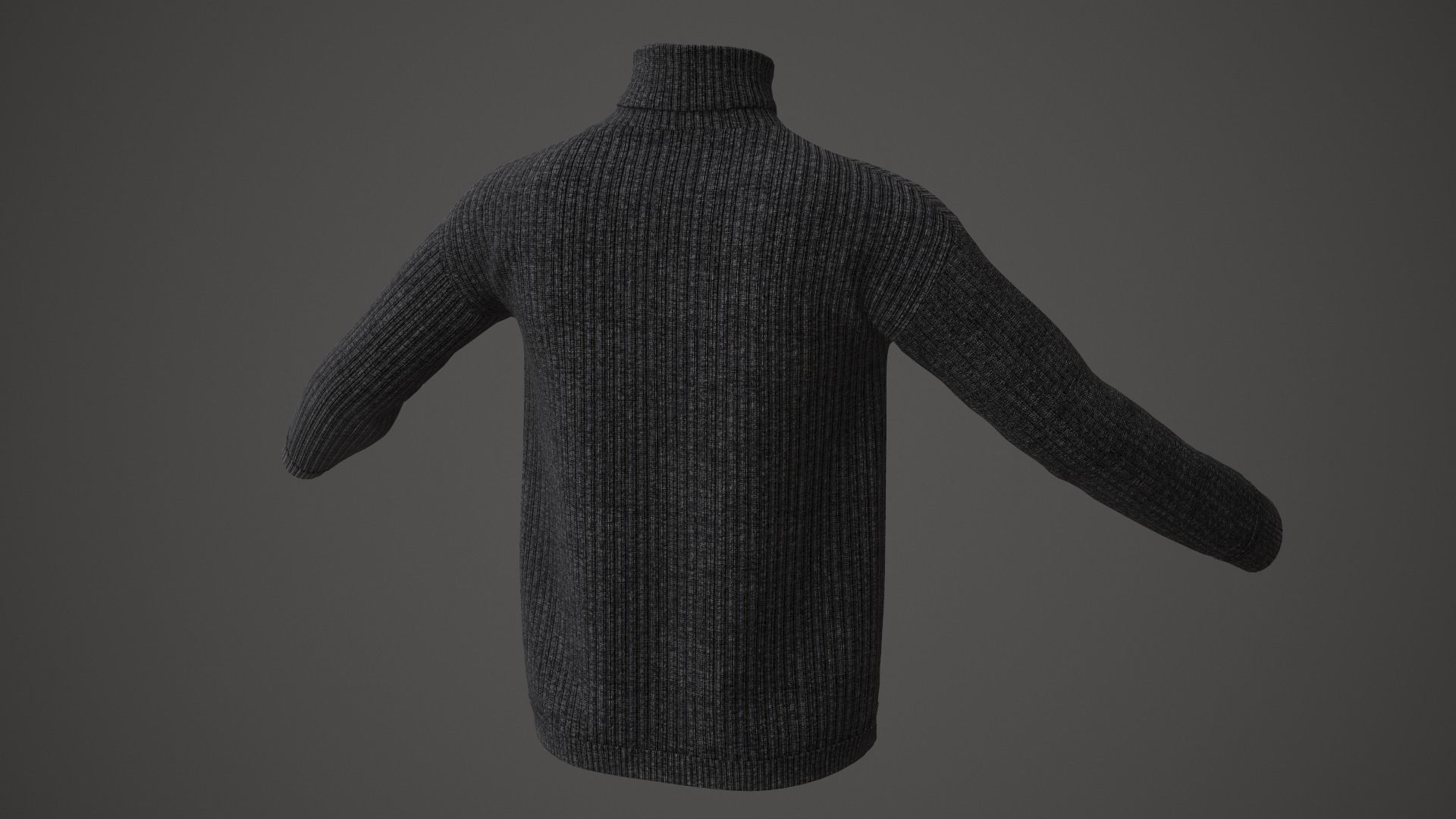 3D model Black sweater VR / AR / low-poly | CGTrader