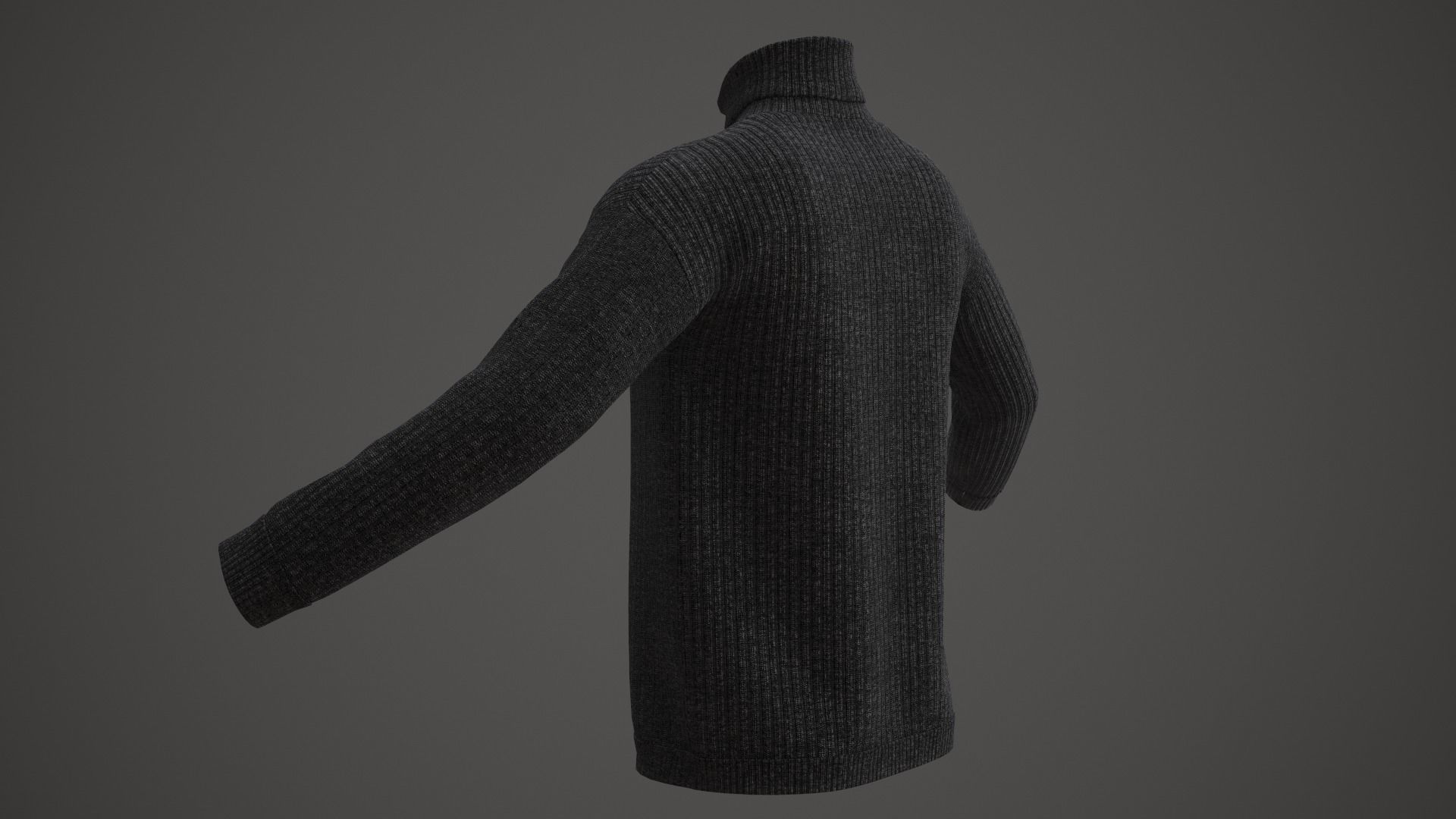 3D model Black sweater VR / AR / low-poly | CGTrader
