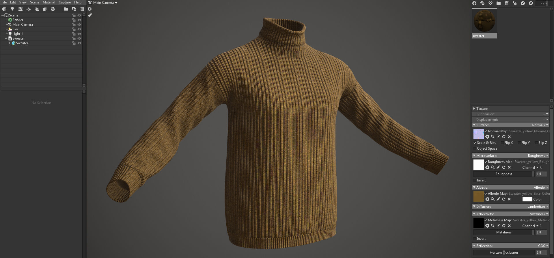 3D model Sweater turtle neck VR / AR / low-poly | CGTrader