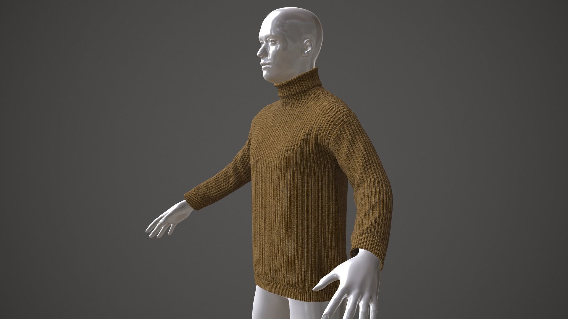 3D model Sweater turtle neck VR / AR / low-poly | CGTrader