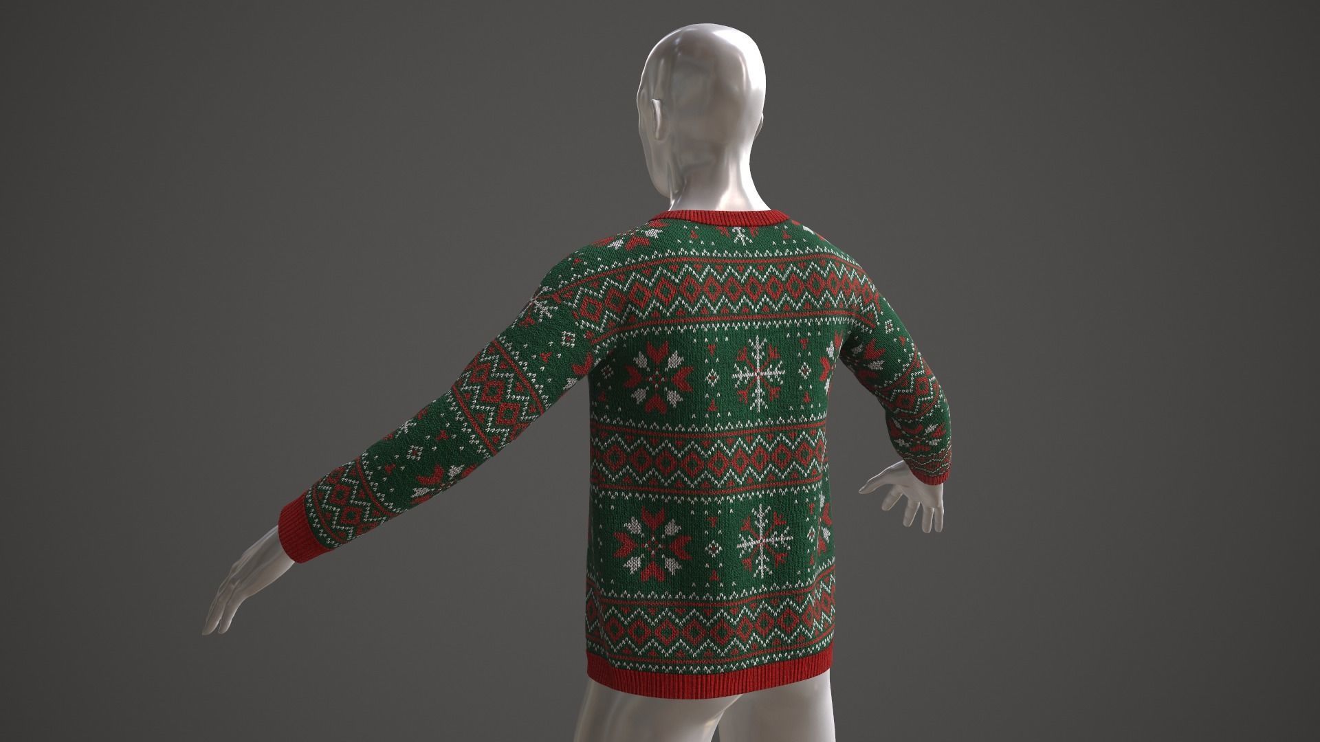 3D Model Collection Christmas sweaters VR / AR / low-poly | CGTrader