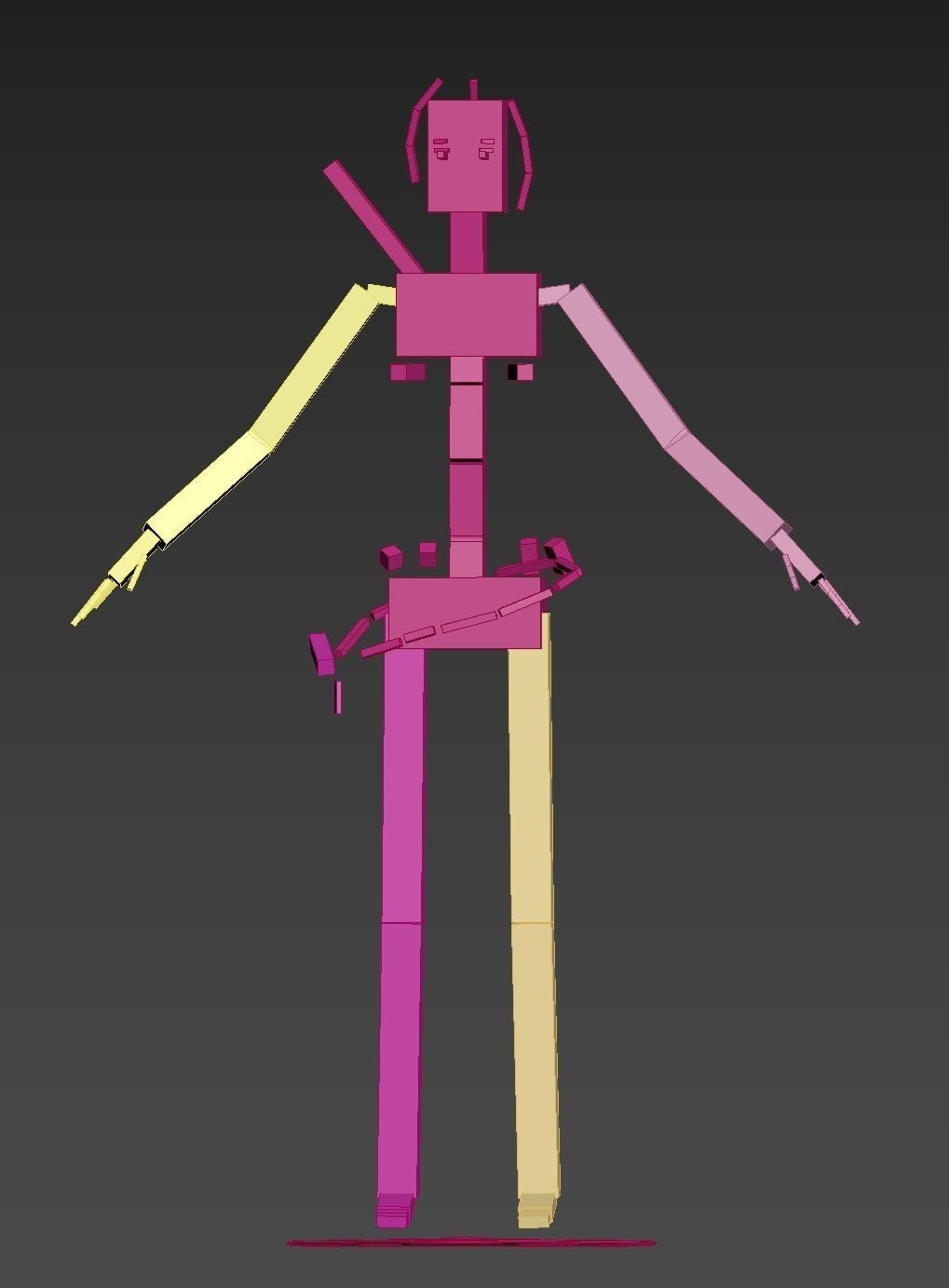 3D model Cyber Girl Low-poly 3D model VR / AR / low-poly rigged | CGTrader