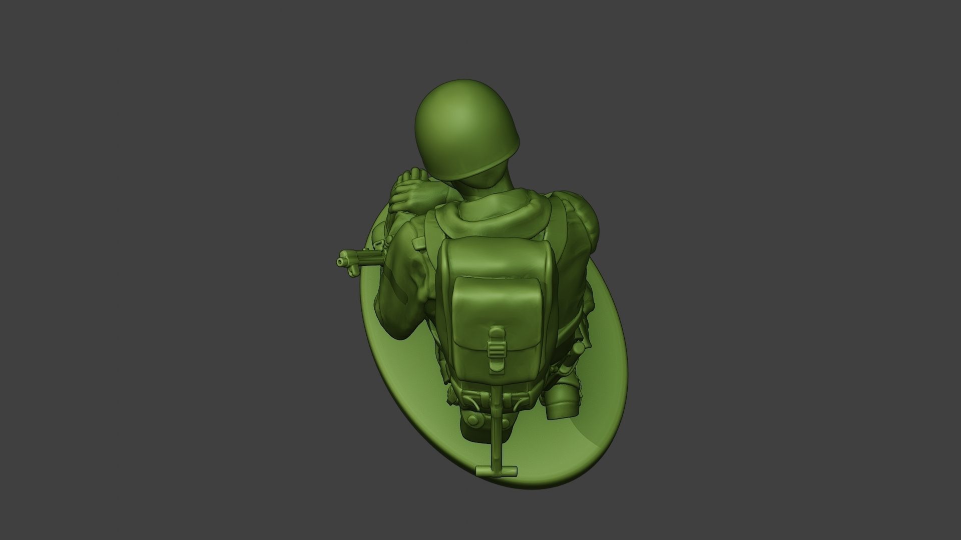 American soldier ww2 Praying crouched A11 3D model 3D printable | CGTrader