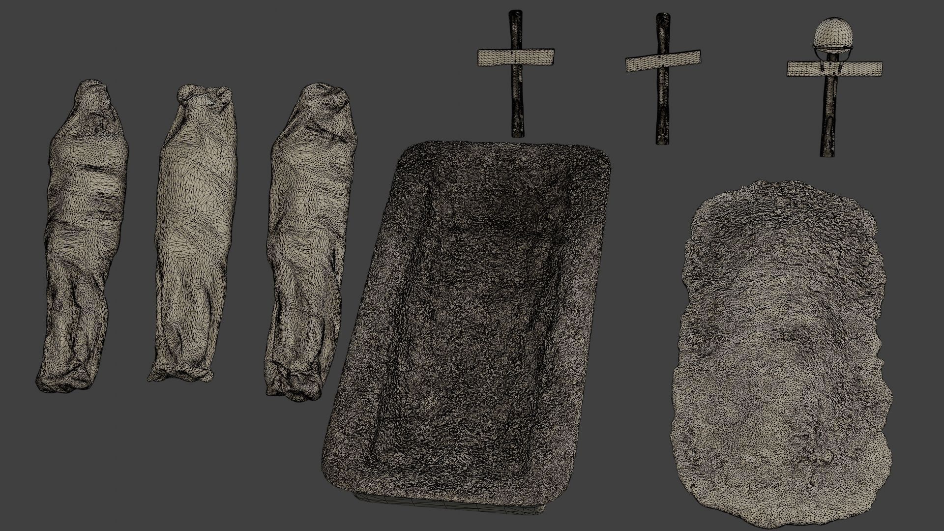 American soldier ww2 Tombs and Corpses A11 3D model 3D printable | CGTrader