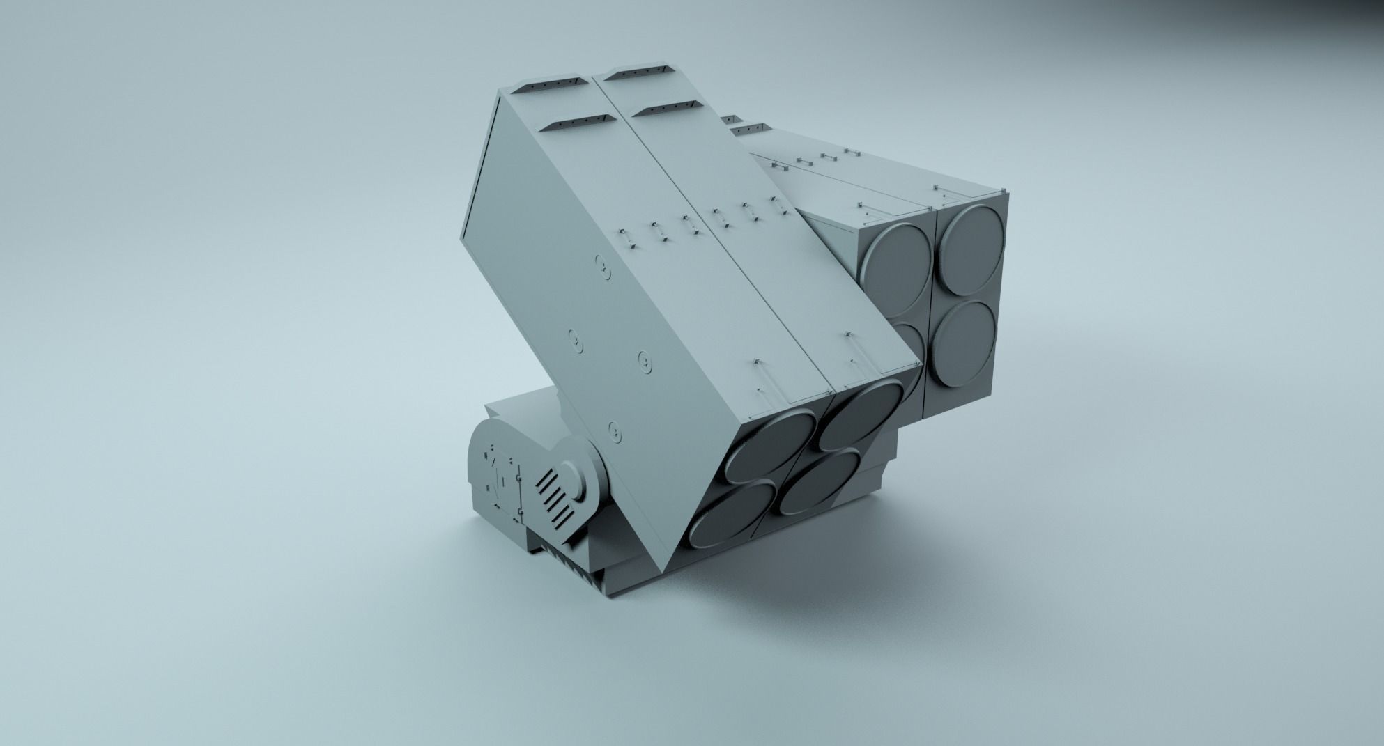 ASROC Anti Submarine Rocket Launcher RUR-5 3D model rigged | CGTrader