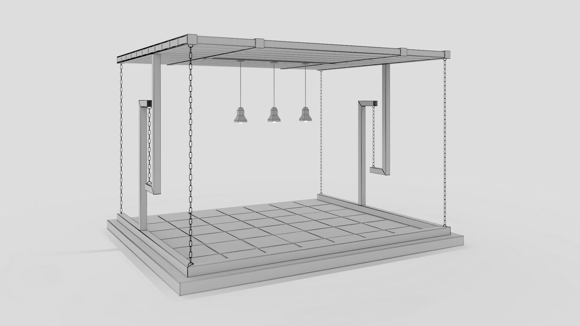 Floating gazebo 3D model | CGTrader
