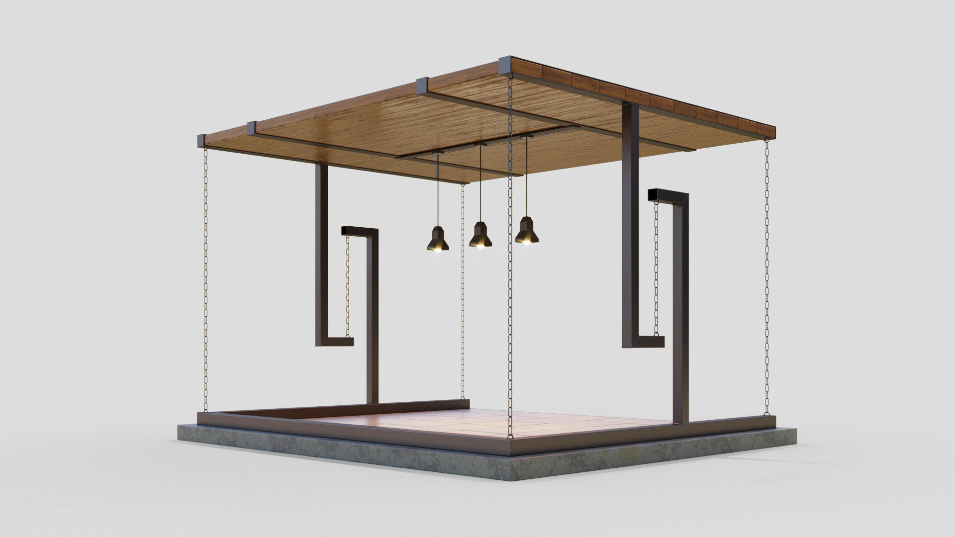 Floating gazebo 3D model | CGTrader