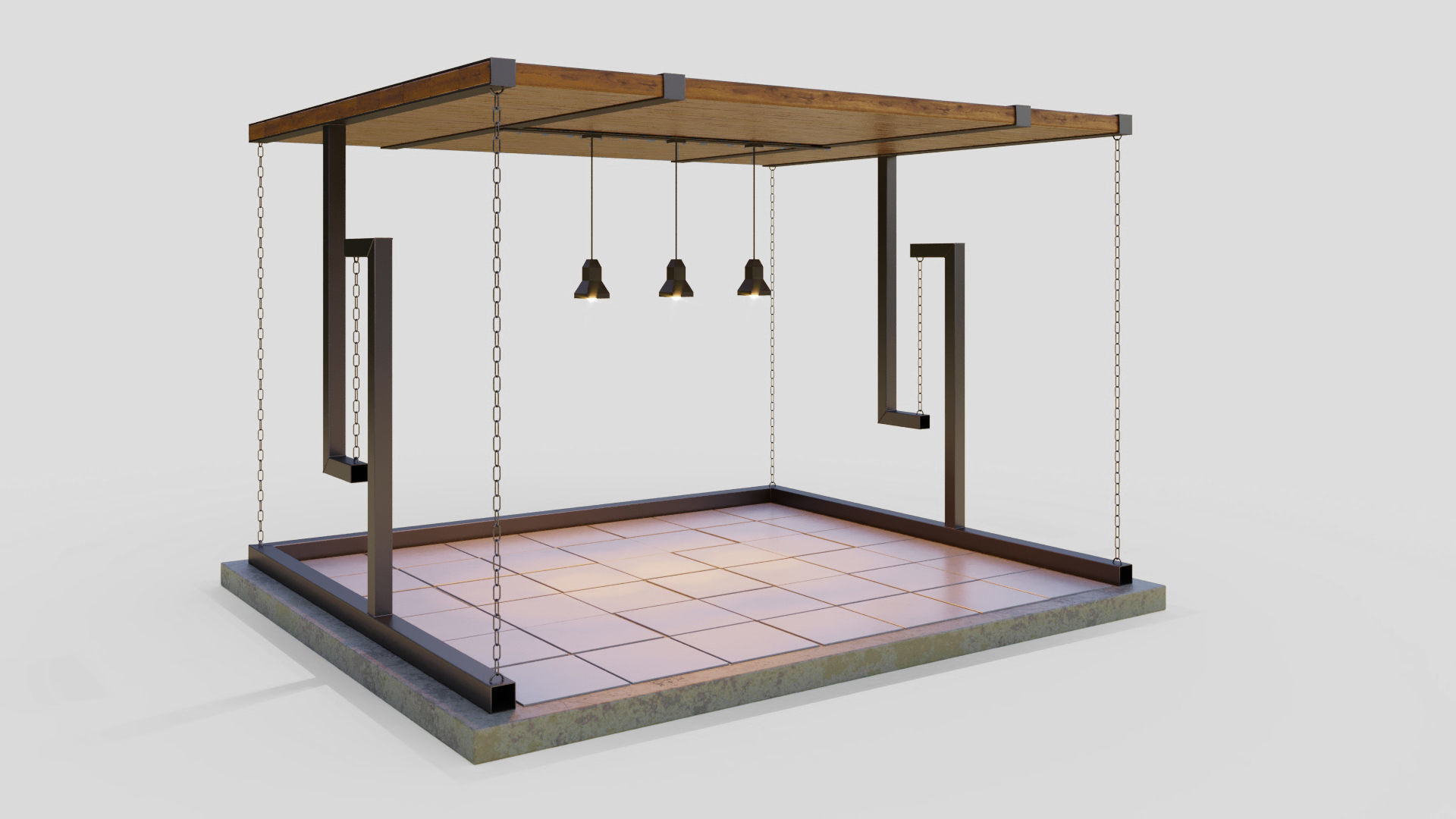 Floating gazebo 3D model | CGTrader