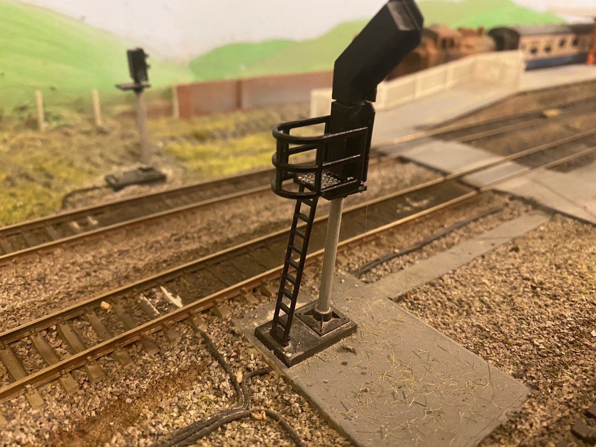 Railway alternative handrails and ladder for train tech signals 3D ...