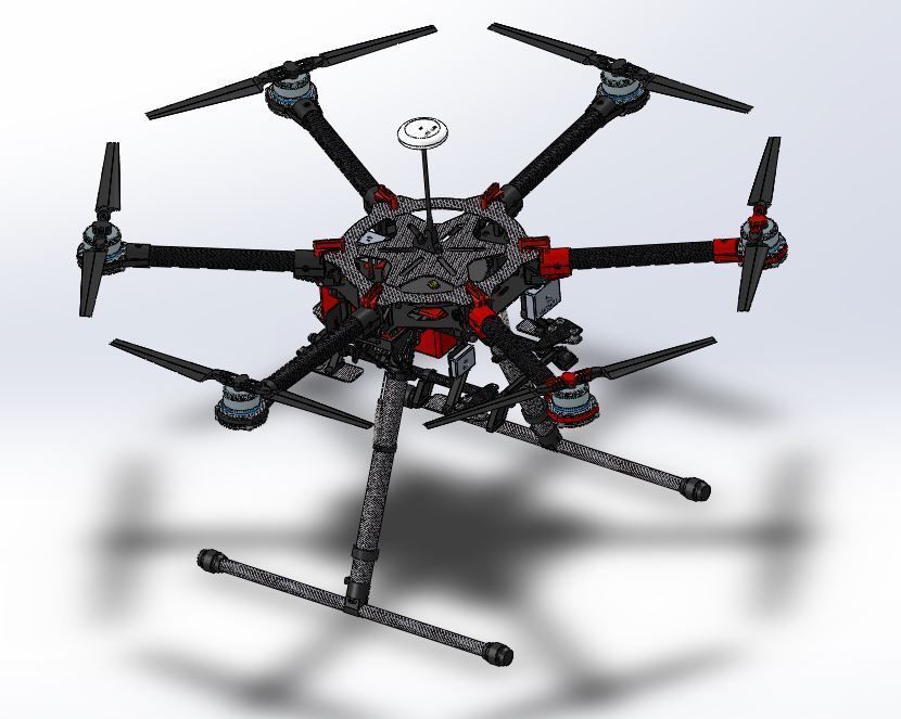 DJI S900 DRONE 3D model 3D printable | CGTrader