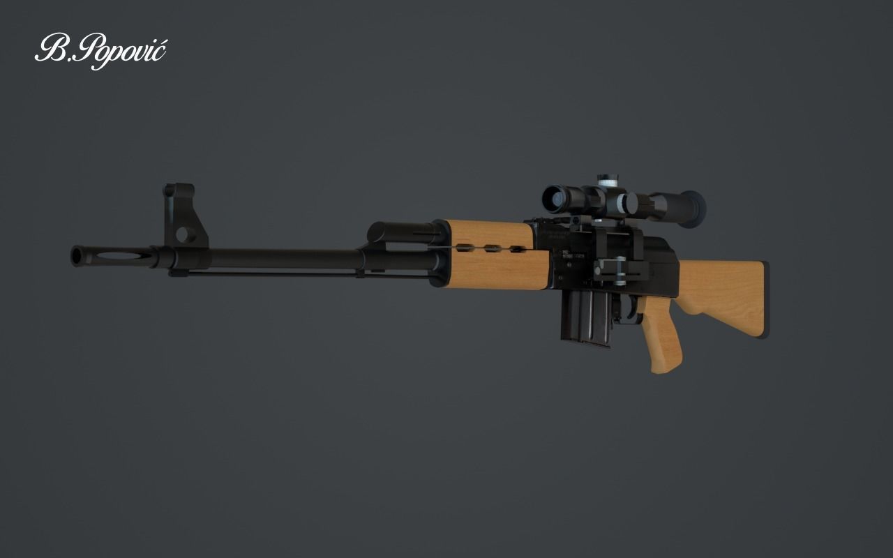 Zastava M76 3D model | CGTrader