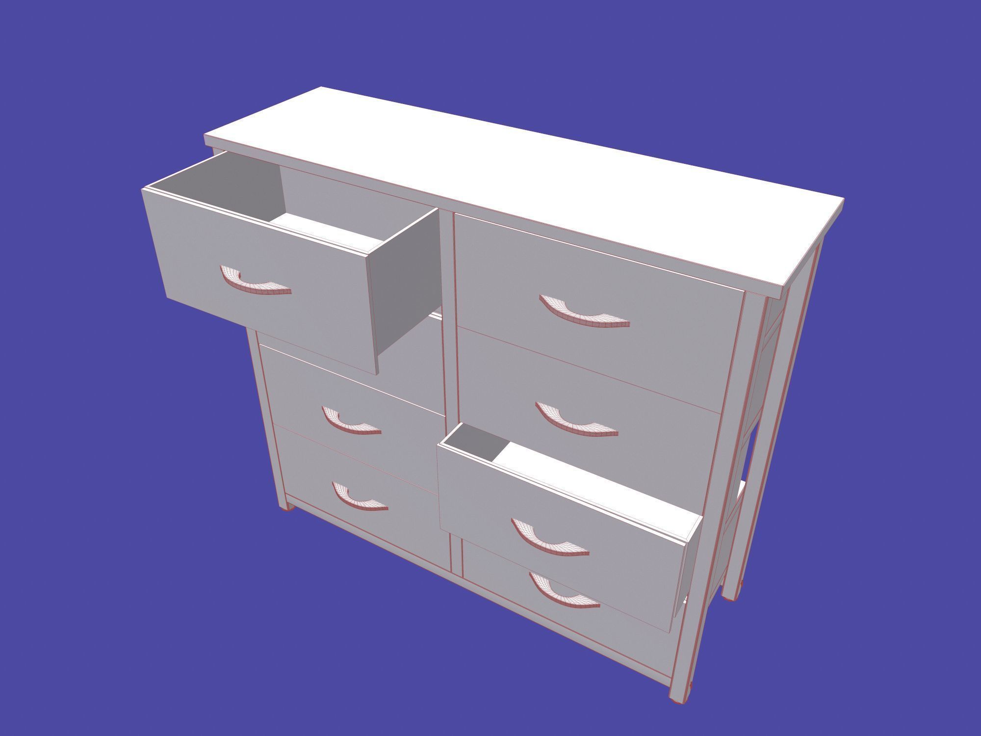 chest of drawers 3D model | CGTrader
