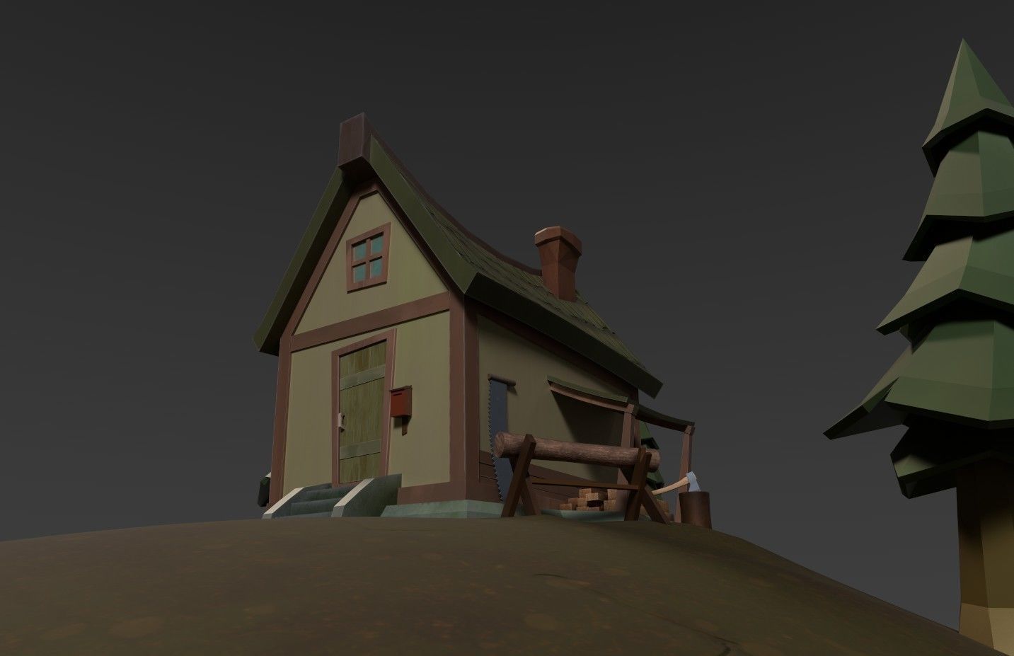 3D model Lumberjack house VR / AR / low-poly | CGTrader