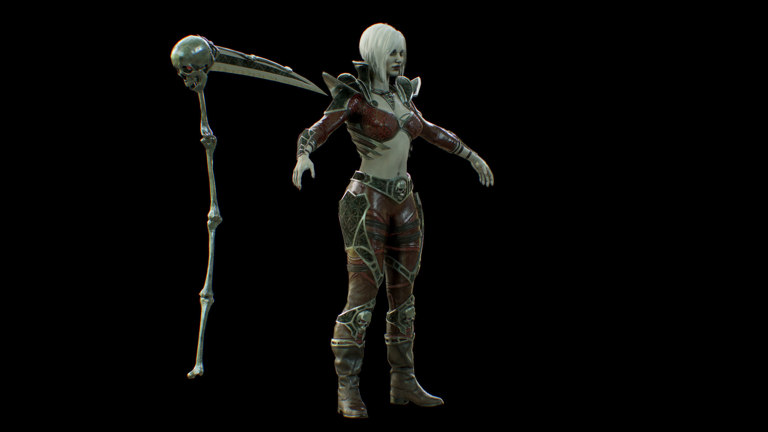 3D model pack of necromancer VR / AR / low-poly rigged | CGTrader