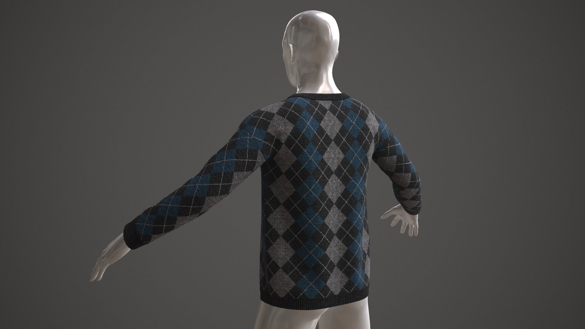 Sweaters collection argyle sweater VR / AR / low-poly | CGTrader