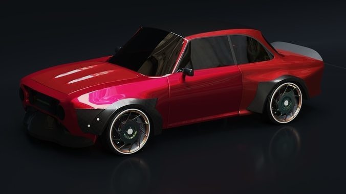 Tuning car racing 3D model | CGTrader