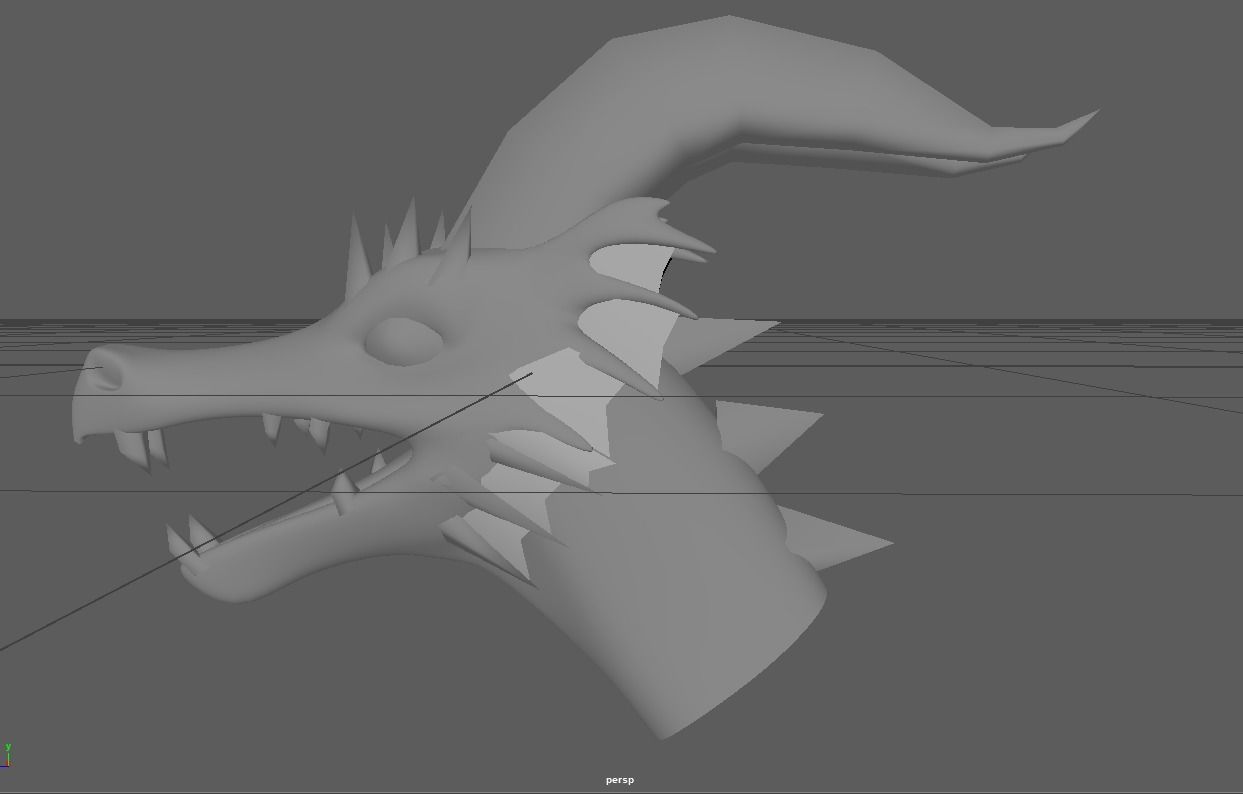 3D model Dragon Head Base Mesh - OBJ VR / AR / low-poly | CGTrader