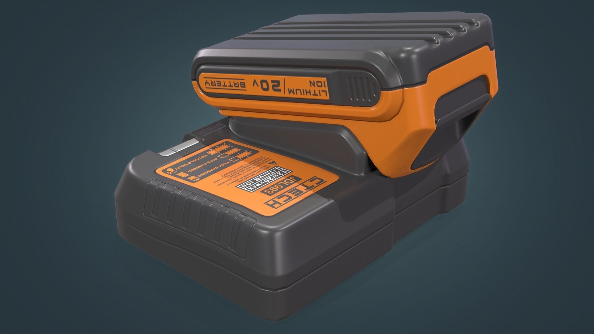 3D model Battery Charging Station VR / AR / low-poly | CGTrader