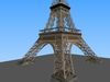 3D model Simple low-poly Eiffel Tower Paris VR / AR / low-poly | CGTrader