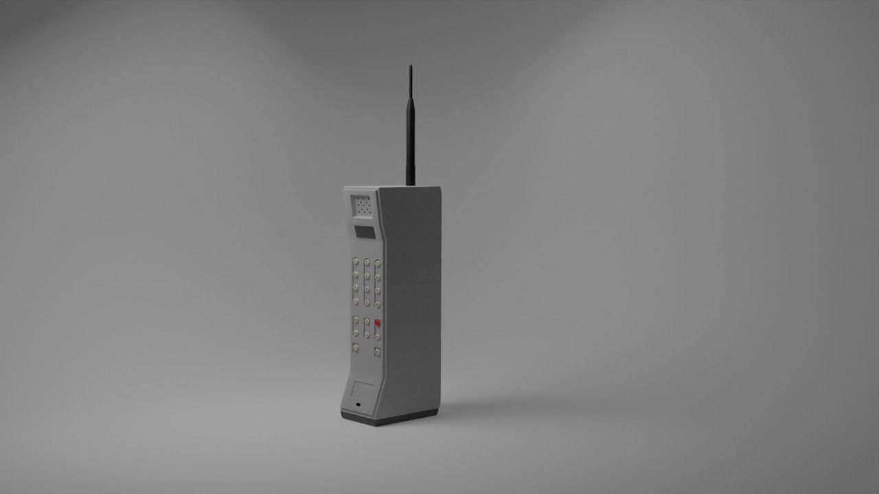 old phone free 3D model | CGTrader