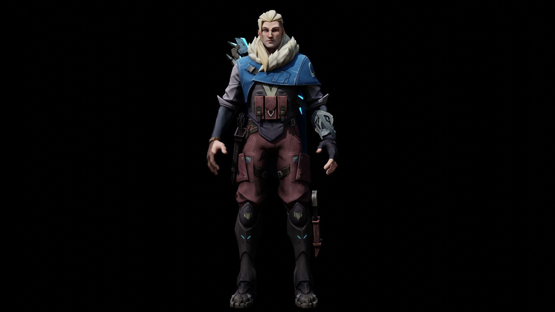 3D model Free Sova and Sage - character from Valorant VR / AR / low ...